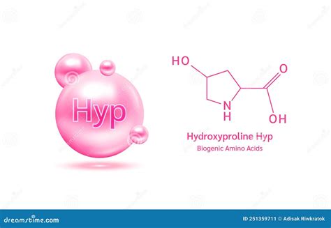 Hydroxyproline Molecule 3d Molecular Structure Ball And Stick Model