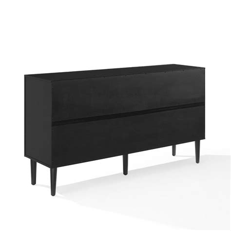 Everett Sideboard Matte Black Crosley Large Cabinet Furniture