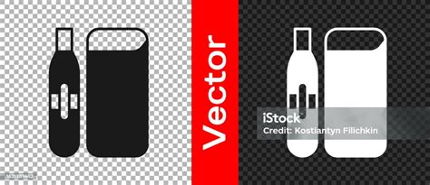 투명 한 배경에 격리 된 검은 전자 담배 아이콘 Vape 흡연 도구 기화기 장치 벡터 건강에 좋지 않은 음식에 대한 스톡 벡터 아트 및 기타 이미지 건강에 좋지 않은