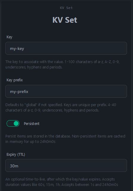 Kv Store Sirveo Documentation