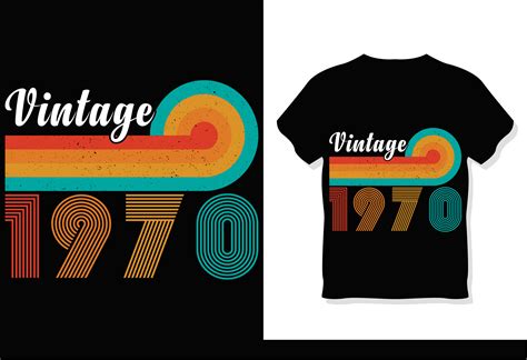 Retro Vintage 1970 T Shirt Design Graphic By Kamrul Design · Creative