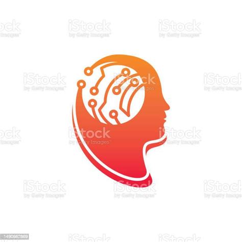 디지털 추상 아이콘 인간의 머리 기술 로고 벡터 디자인 영감 0명에 대한 스톡 벡터 아트 및 기타 이미지 0명 3차원 형태 개념 Istock