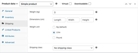 Php How To Manage Different Weight Units At The Product Level In
