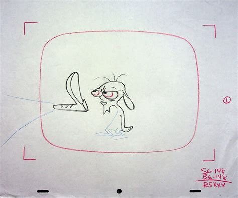 The Ren And Stimpy Show Production Animation Layout Pencil 1991 Spümcø