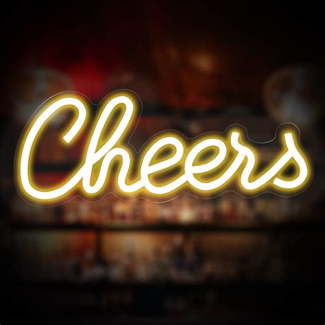 Cheers Neon Sign For Home Bar Battery Or Usb Powered