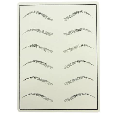 Lovbeauty Eyebrow And Eyeliner Makeup Practice Pad Practice Skin