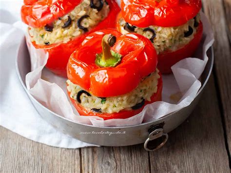 Peperoni Ripieni Di Riso Facili Gustosissimi E Vegetariani