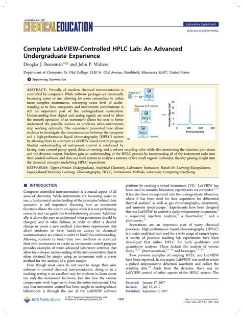 Pdf Complete Labview Controlled Hplc Lab An Advanced Dokumentips