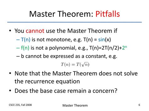 Ppt Master Theorem Powerpoint Presentation Free Download Id1223935