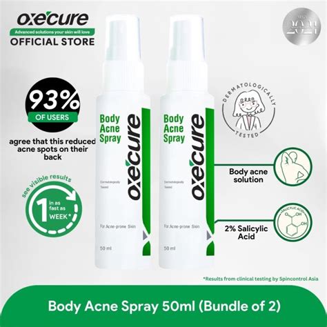 Oxecure Body Acne Spray 50ml Bundle Of 2 Lazada Ph