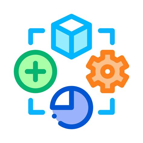 settings software icon vector outline illustration 17594517 vector art
