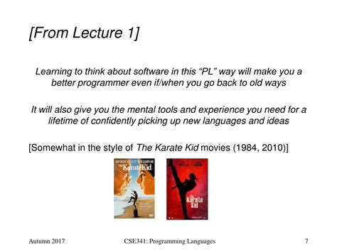 Ppt Cse341 Programming Languages Lecture 26 Course Victory Lap Powerpoint Presentation Id