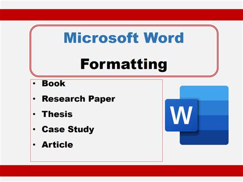Professional Formatting Of Microsoft Word Document Upwork