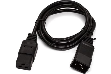 Кабель питания Filum с19 C20 3x1 5мм² 220в 16a чёрный 1 8м Fl Pc16 C19 C20 1 8m выгодная