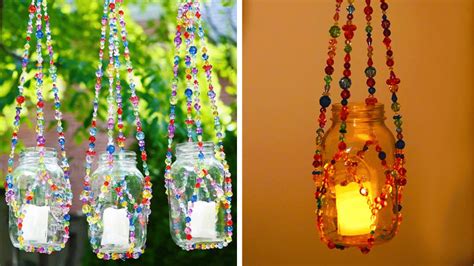 Easy DIY Beaded Plant Hanger Lantern Tutorial DIY Joy