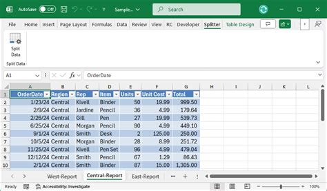 Split Worksheet Into Multiple Sheets Based On Column Excel Bootcamp