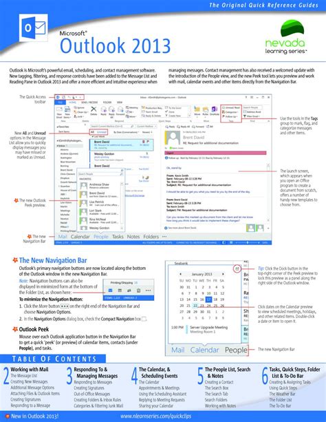 Quick Reference Guides Outlook Nevada Learning