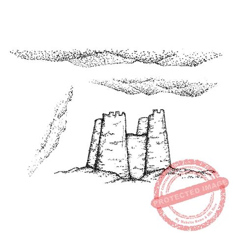 Sand Castle Sketch