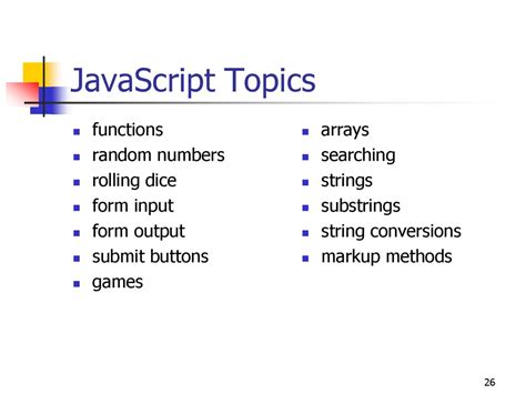 HTML Documents And JavaScript Online Presentation