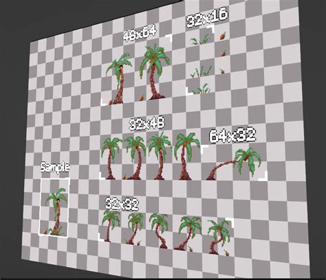 Plant Palm 16 32 Pixel By Graph Script Dev