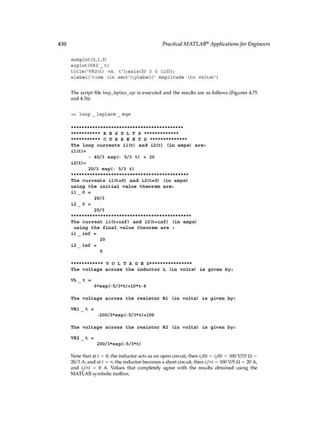 Practical Matlab 45 430 Practical Matlab® Applications For