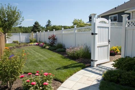 19 Creative Landscaping Ideas Along White Vinyl Fences