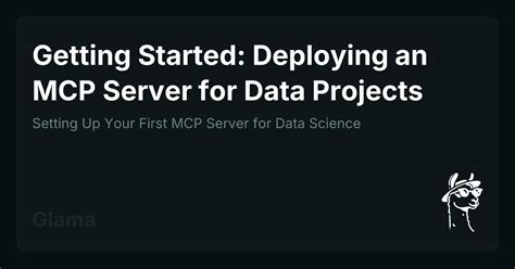 Setting Up Your First Mcp Server For Data Science Glama