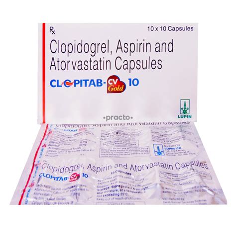 Clopitab Cv Gold 10 Capsule Uses Dosage Side Effects Price