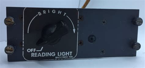 Boeing Cockpit Reading Light Brightness Control Panel Glb Flight Products