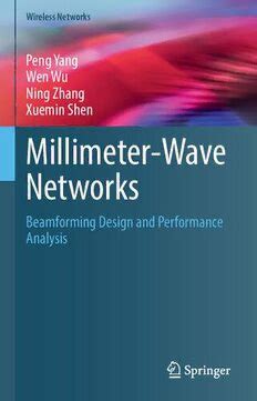 MILLIMETER WAVE NETWORKS Beamforming Design And Performance Analysis PDF
