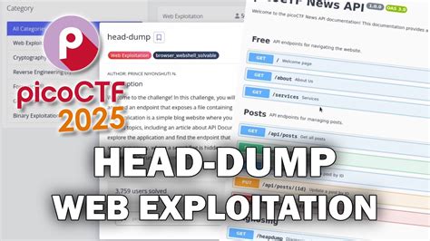 Picoctf 2025 Web Exploitation Head Dump Youtube