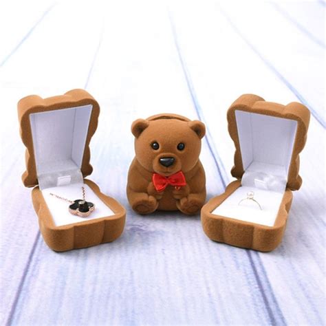 돌반지 선물 포장 케이스 곰돌이 반지 피어싱 보관 함 주얼리 귀걸이 써지컬 악세사리 상자 홈플러스 택배배송