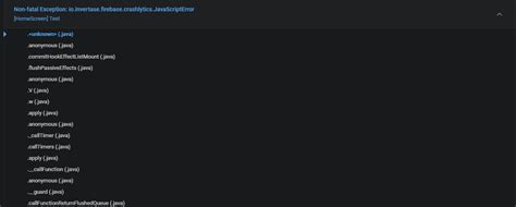 🐛 🔥 Crashlytics Non Fatal Issues Are Nameless In The Crashlytics Dashboard For Android