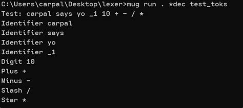 A Lexer Written In Mug My Own Programming Language In Work In Progress Rcompilers