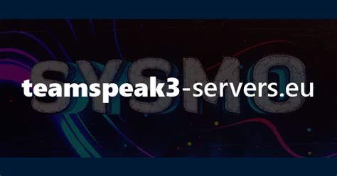 🔥 Sysmo › ⚙️ Dashboard 🎯 Clans 📊 Stats 🏆 Mvps 🔥 — Teamspeak3 Serverseu