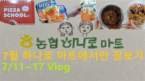 7월 가계부 Vlog 하나로마트 에서만 장보기 복날엔 버거킹 치킨버거 Youtube