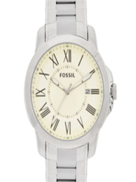 Buy Fossil Men Cream Coloured Dial Watch Fs4734 Watches For Men 88577 Myntra