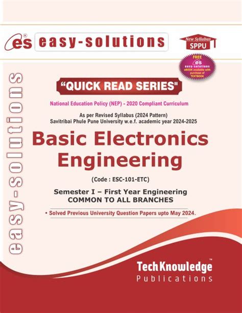 Easy Solution Basic Electronics Engineering Techknowledge Publications