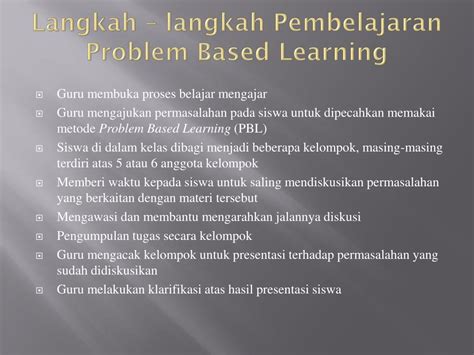 Ppt Problem Based Learning Powerpoint Presentation Free