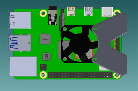 Raspberry Pi 3b4 Fan Support By Nyxnk Download Free Stl Model