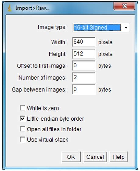 how to import raw images imagej matlab oxford instruments