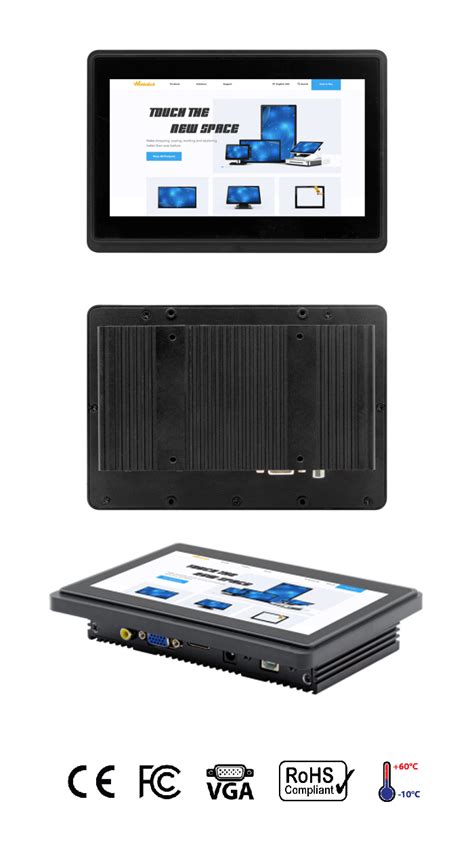 Open Frame Ip65 Industrial Monitor Embed 7 8 10 15 17 19 Inch Capacitive Industrial Lcd Tft