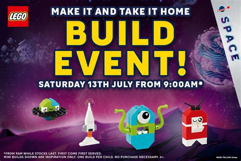 Smyths Toys Lego Space Make And Take Event Announced