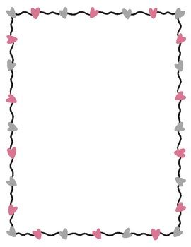 20 Design Border Pages Blank And Line By POPPY PRINT TPT