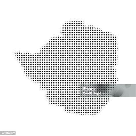 Zimbabwe Map Of Dots On White Background Stock Illustration Download Image Now Abstract
