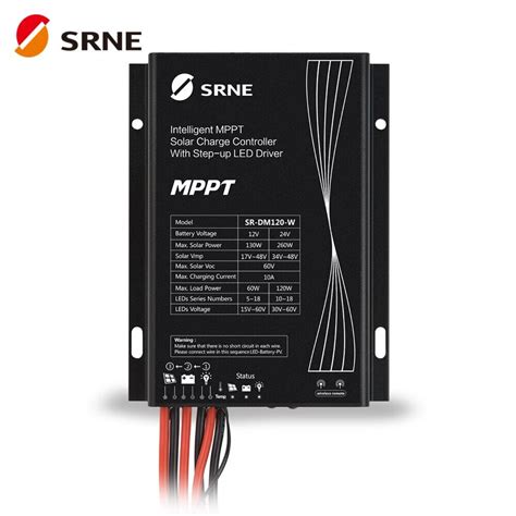 Srne Sr Dm120 12v 24v Mppt Led Solar Street Light Controller 10a Intelligent Solar Charge