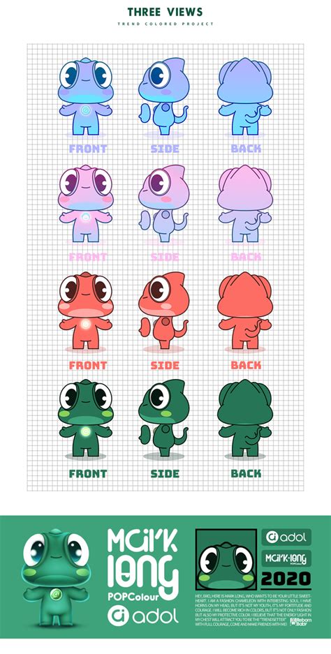 An Info Sheet Showing Different Types Of Cartoon Characters
