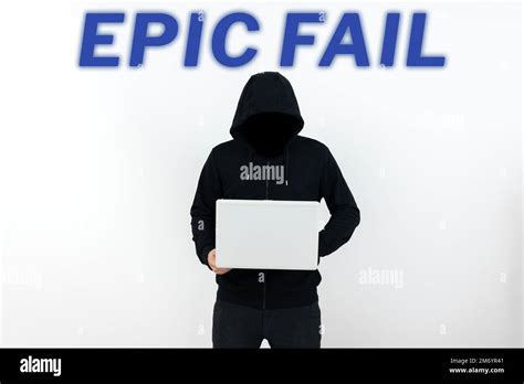 Text Showing Inspiration Epic Fail Word Written On A Spectacularly