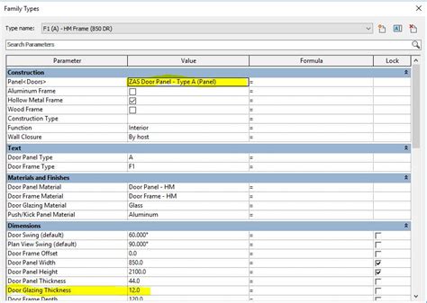 Turn Off A Dimension Parameter That Is Associated With A Specific Type