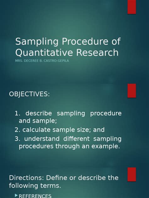 Sampling Procedure Of Quantitative Research Pdf Sampling